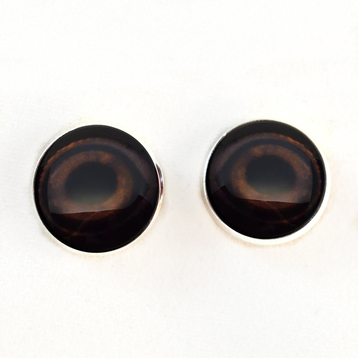 Brown Mallard Duck Decoy Sew On Button Glass Eyes Handmade Glass Eyes