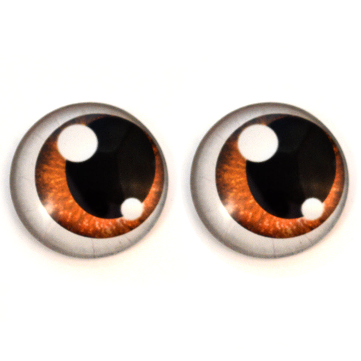 Brown Anime Glass Doll Eyes With Shines Handmade Glass Eyes