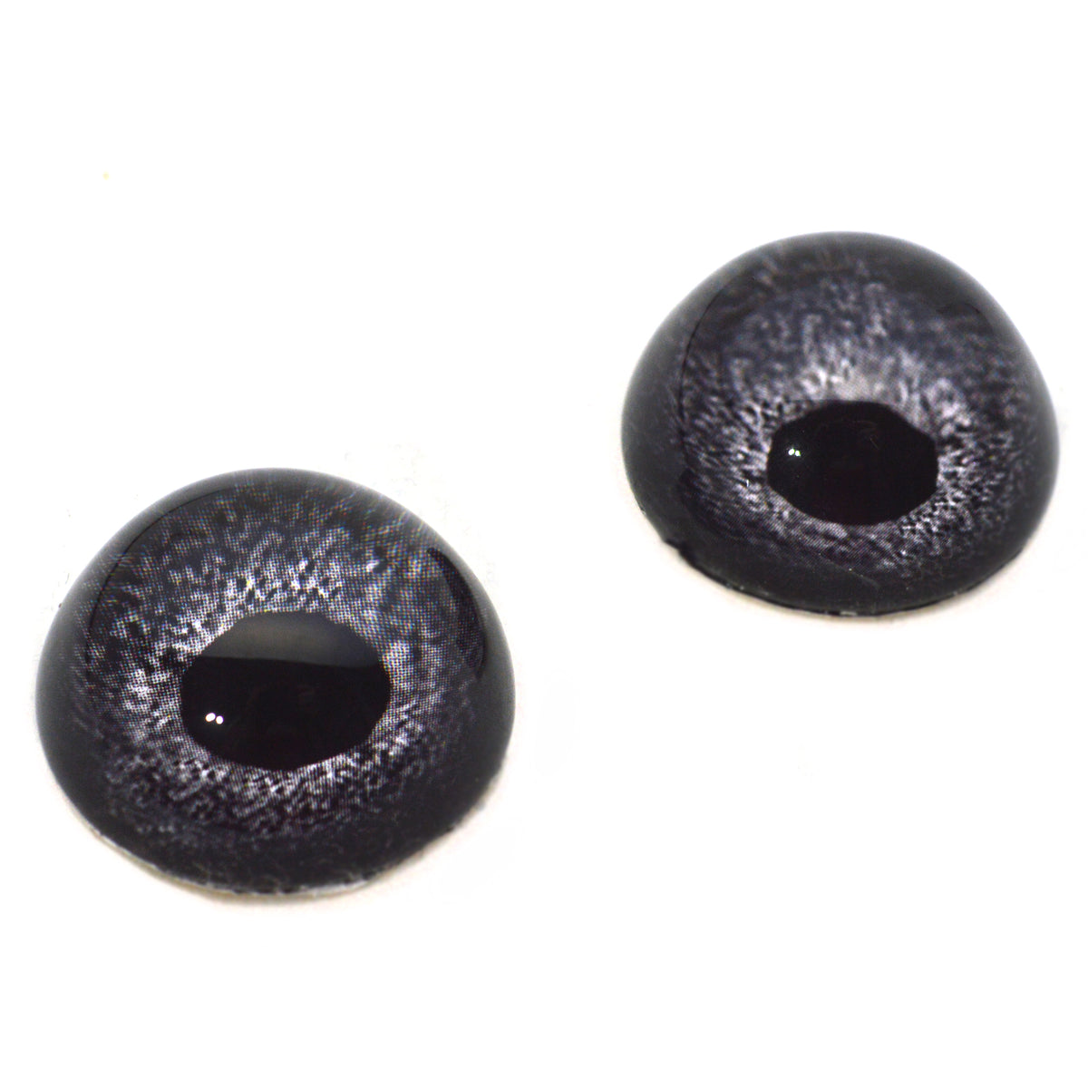 High Domed Black Bird Glass Eyes Handmade Glass Eyes