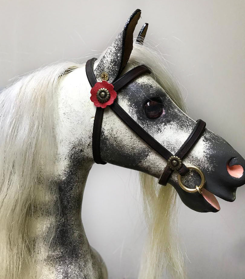 Restored Rocking Horse by Catherine Zappe – Handmade Glass Eyes