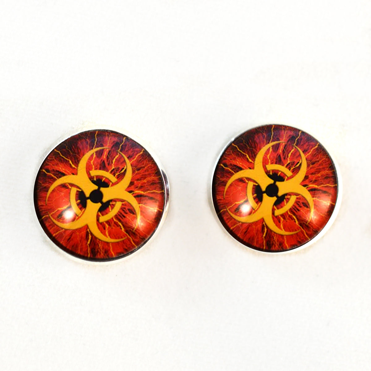 Biohazard Sew-On Button Glass Eyes – Handmade Glass Eyes