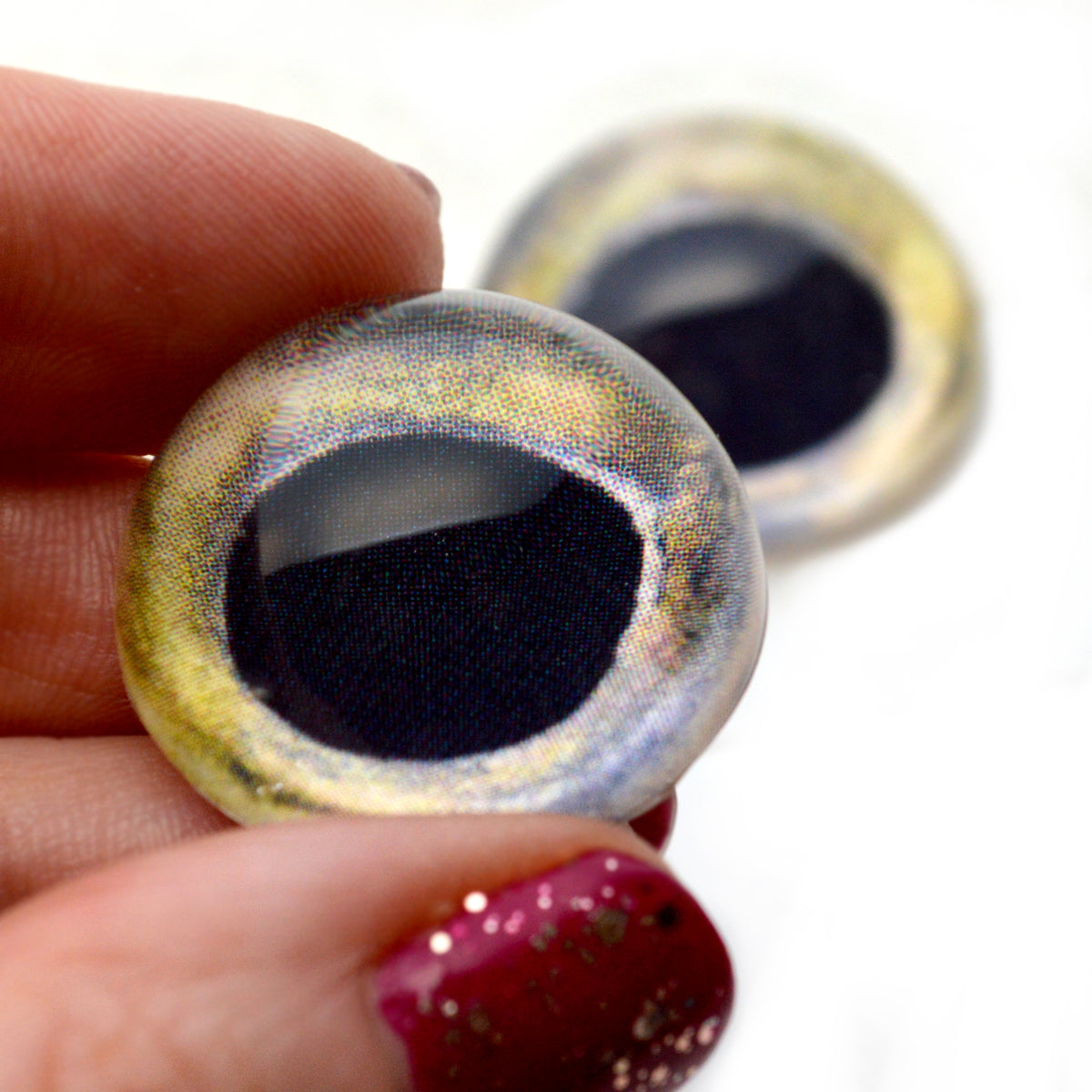 High Domed Coho Salmon Glass Fish Eyes – Handmade Glass Eyes