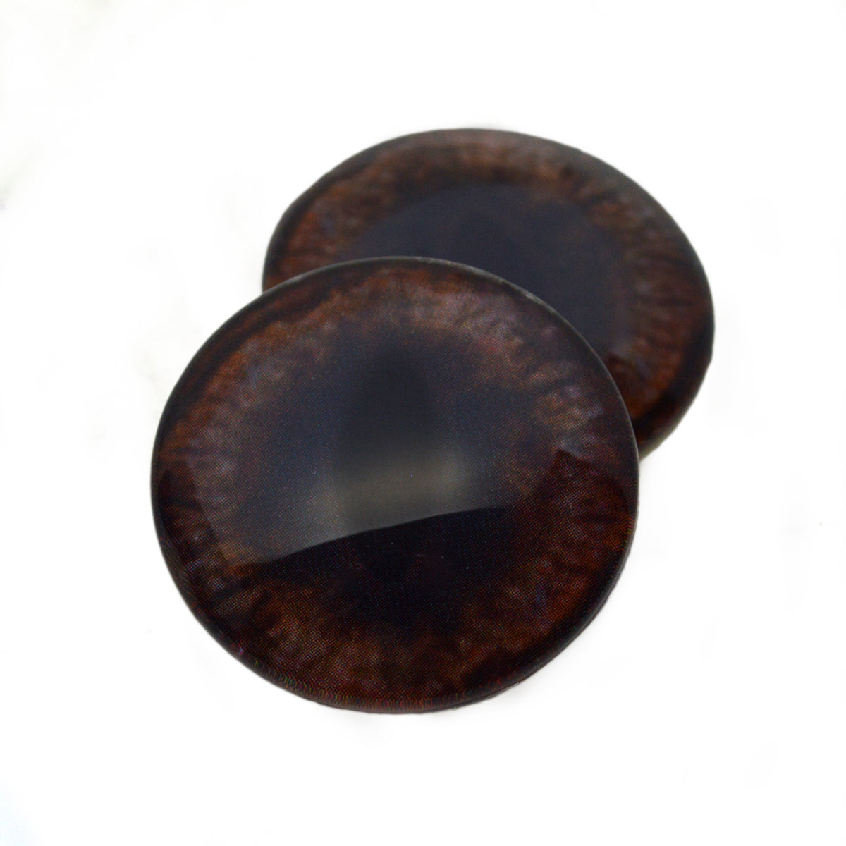 Dark Brown Fox Glass Eyes – Handmade Glass Eyes