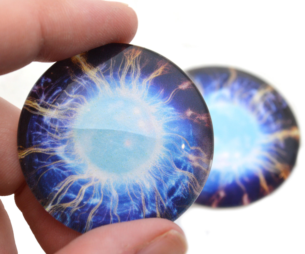 Dazzling Oracle Glass Eyes Cabochons – Handmade Glass Eyes