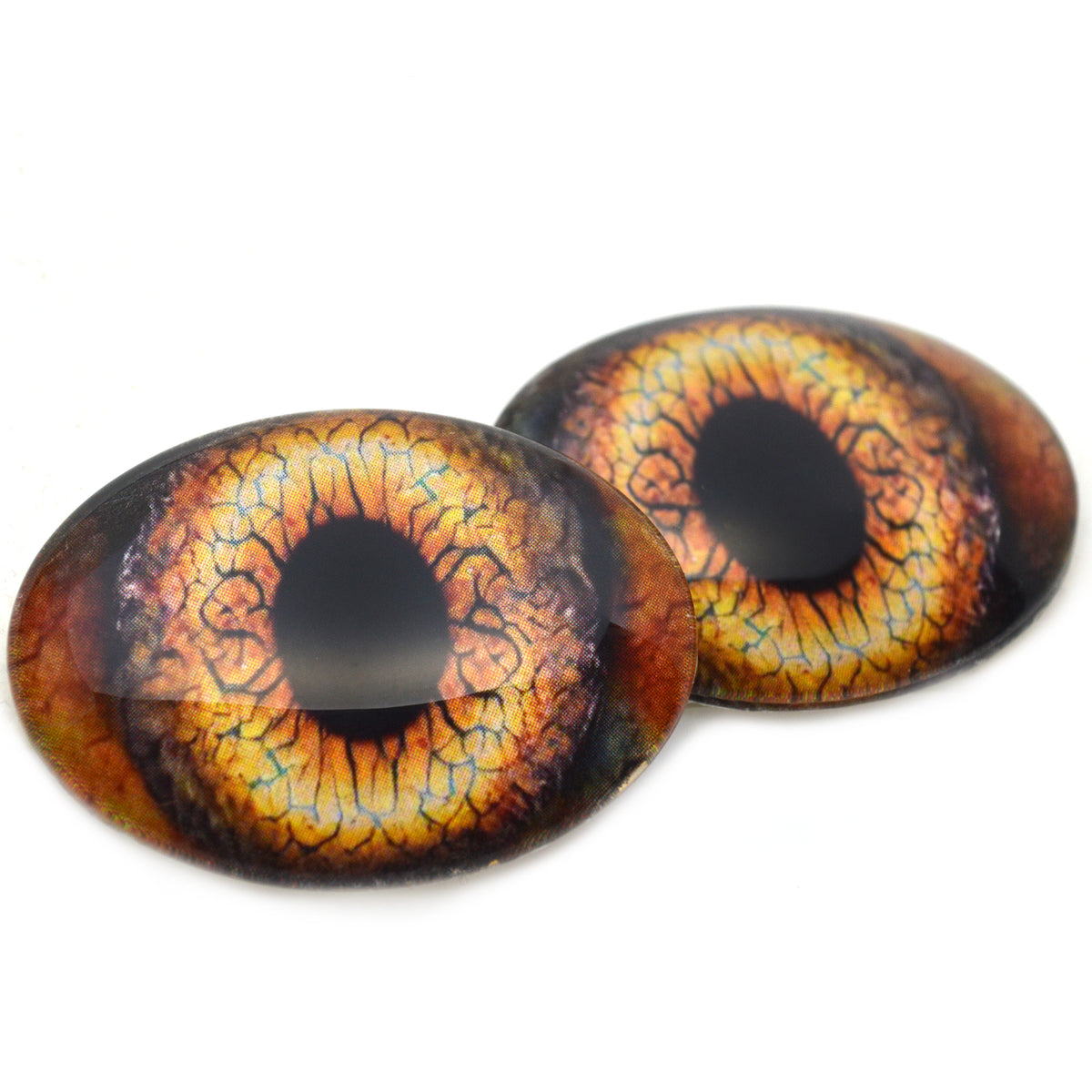 Godzilla Kaiju Oval Glass Eyes – Handmade Glass Eyes