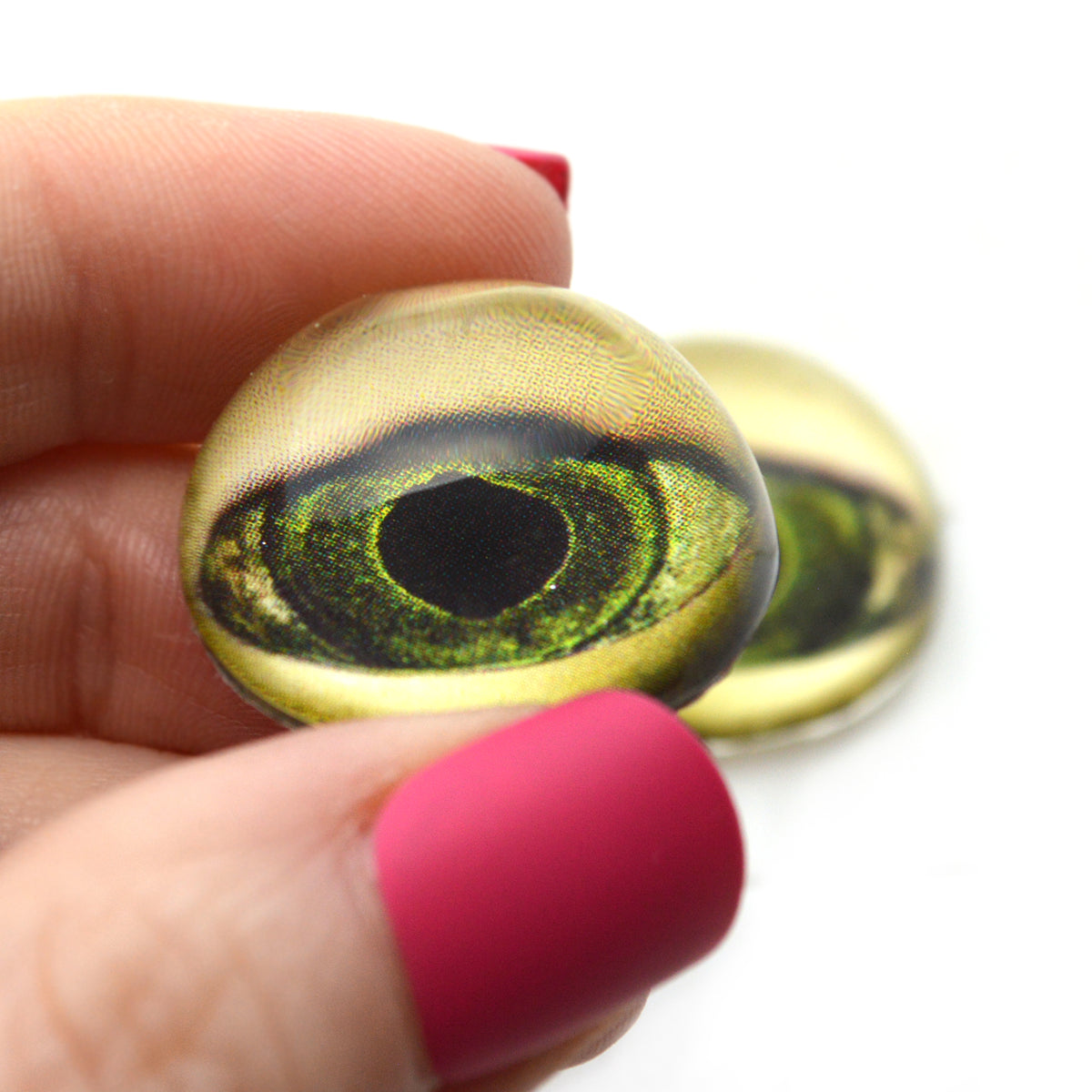 High Domed Lagoon Swamp Monster Glass Eyes – Handmade Glass Eyes
