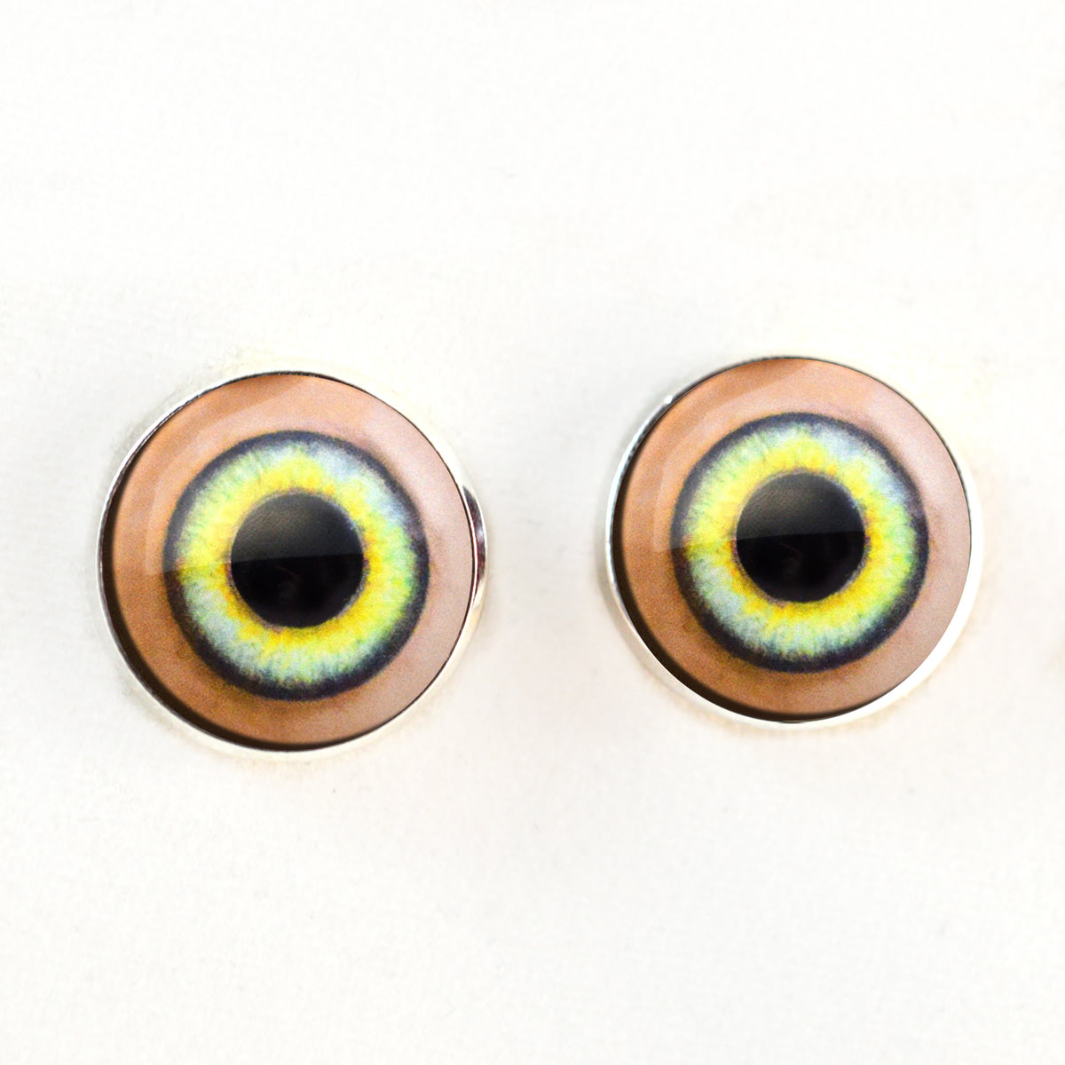 Light Green House Servant Elf Sew-On Button Glass Eyes – Handmade Glass ...