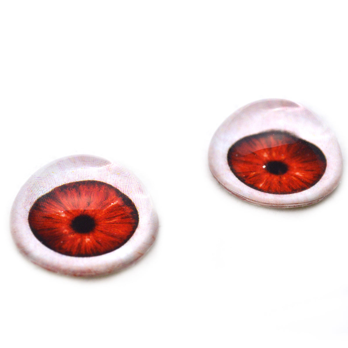 High Dome Sinister Red Vampire Demon Zombie Glass Eyes – Handmade Glass ...