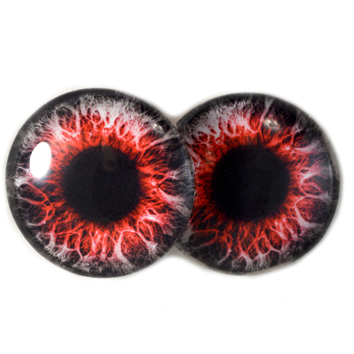 Red Demon Glass Eyes – Handmade Glass Eyes