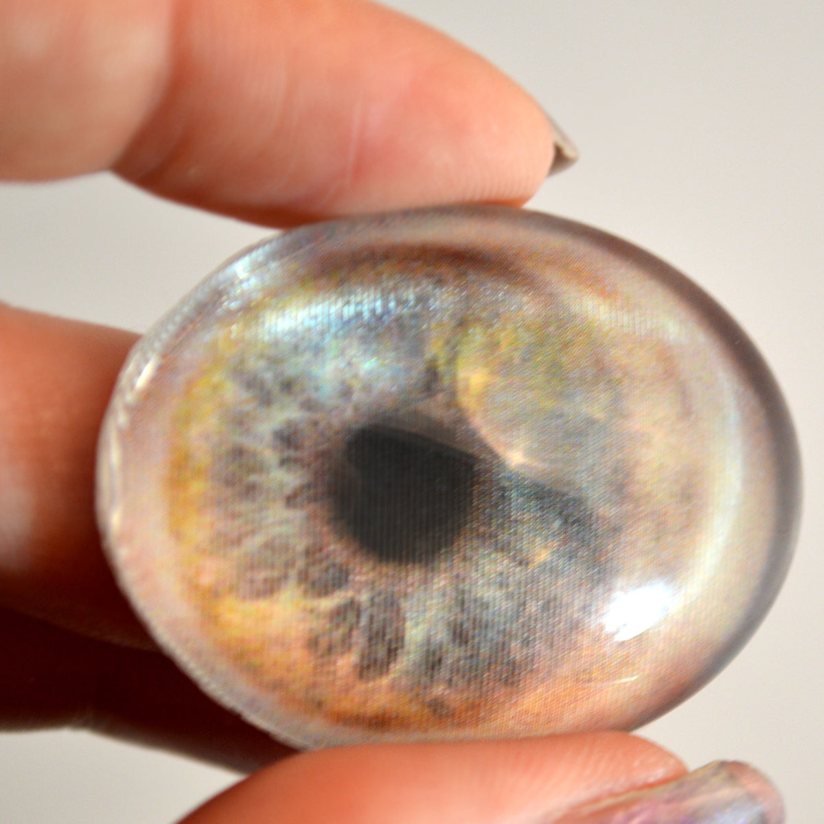 Animated Blue Oval Doll Glass Eyes – Handmade Glass Eyes