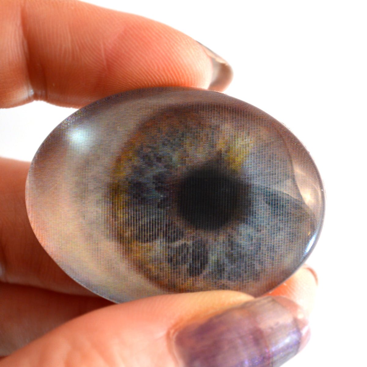 Animated Blue Oval Doll Glass Eyes – Handmade Glass Eyes