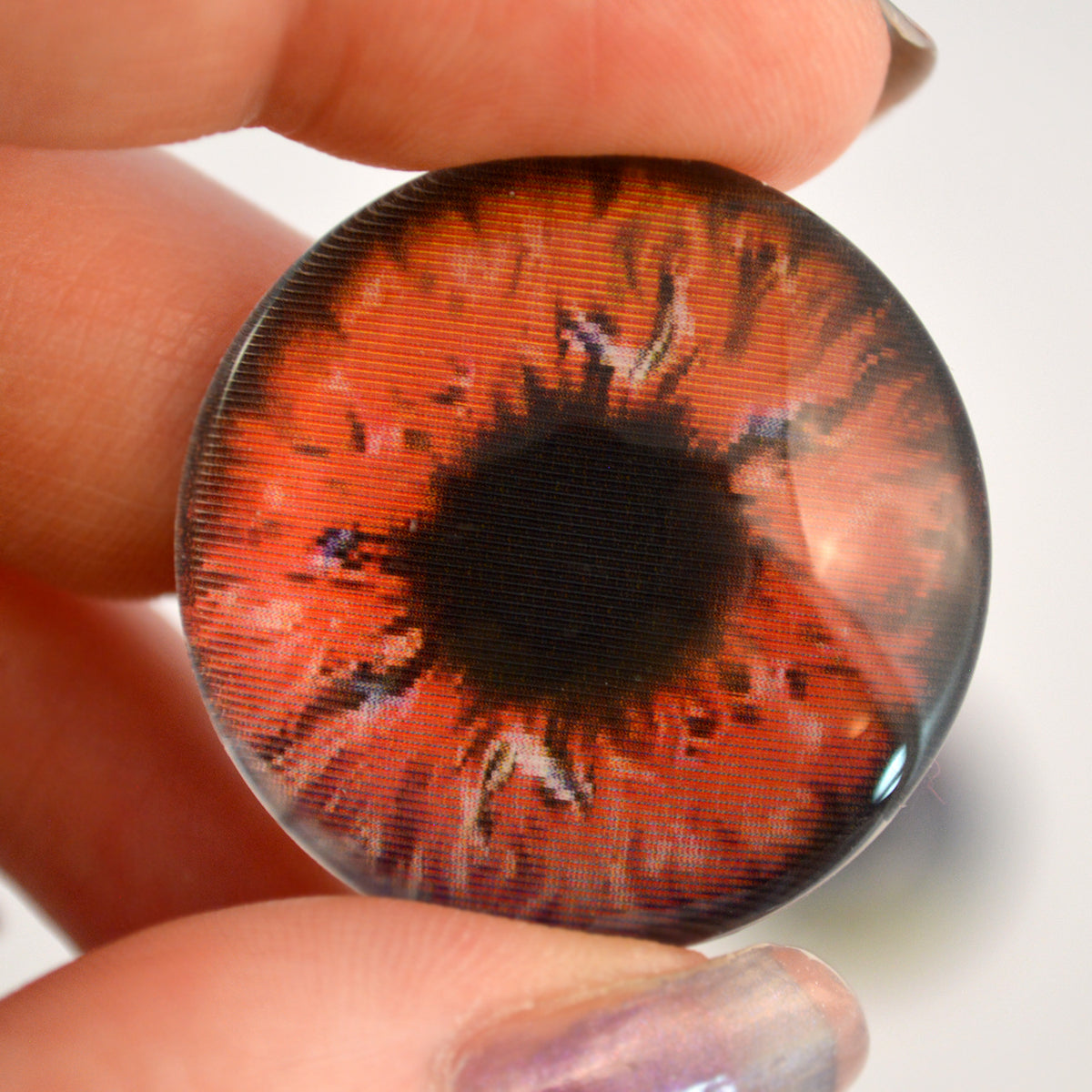 30mm Bold Holographic Color Changing Glass Craft Eyes – Handmade Glass Eyes
