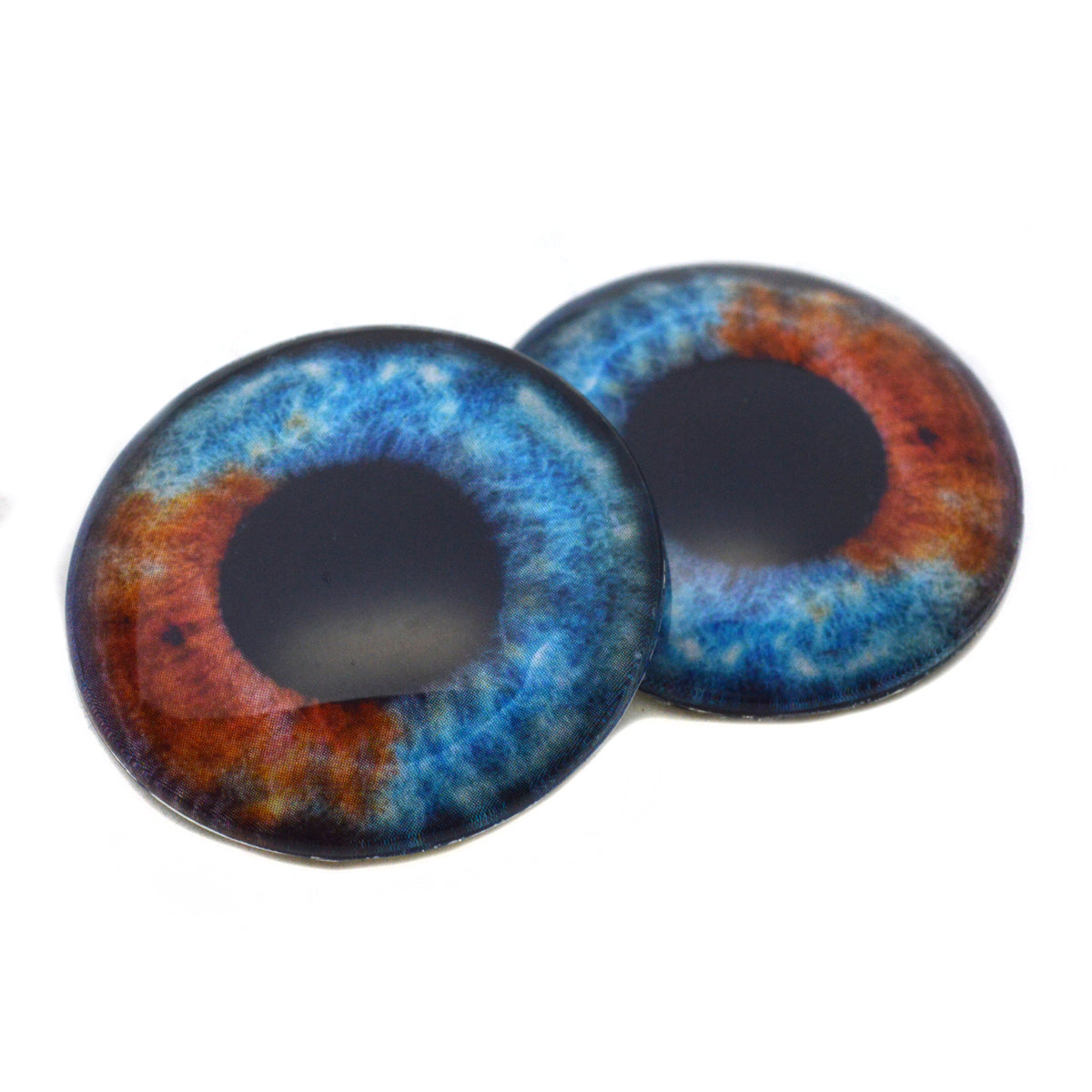 Heterochromia Dual Blue and Brown Human Glass Eyes – Handmade Glass Eyes