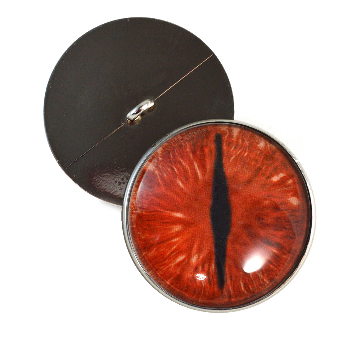 Red Dragon Sew-On Button Glass Eyes – Handmade Glass Eyes