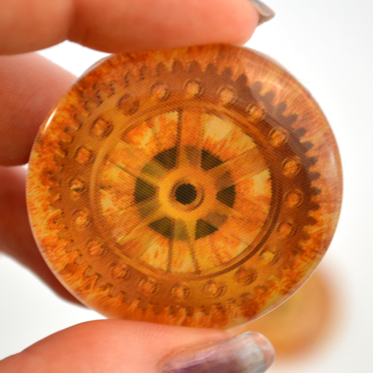 Rotating Gear Steampunk Animated Glass Eyes – Handmade Glass Eyes