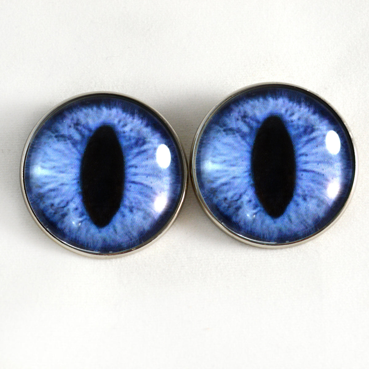 Blue Cat Dragon Sew-On Button Glass Eyes – Handmade Glass Eyes