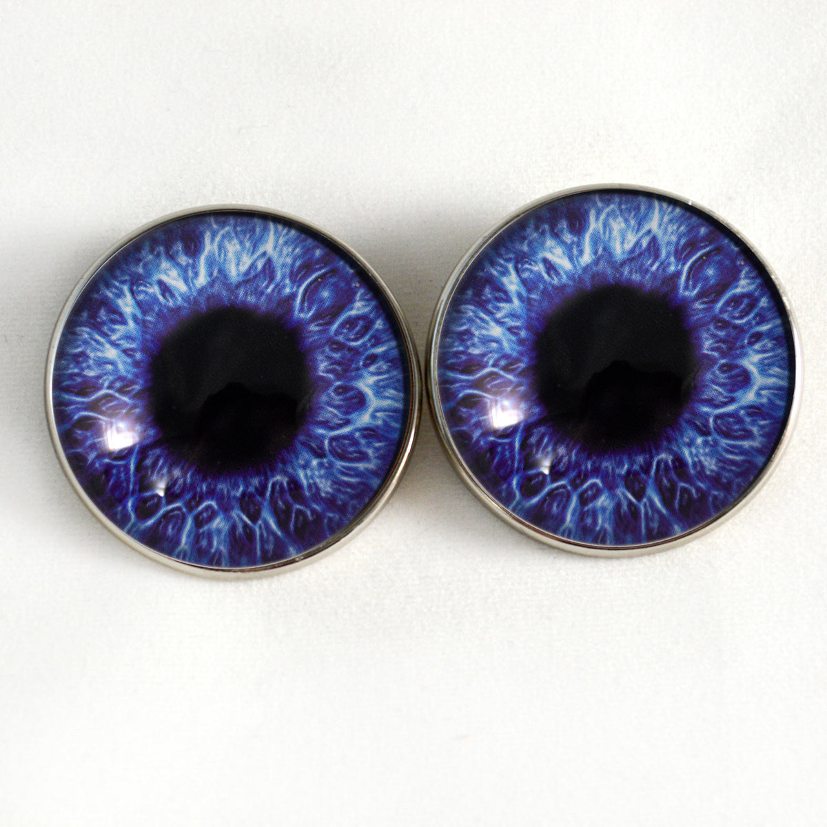 Blue Violet Doll Sew-On Button Glass Eyes – Handmade Glass Eyes