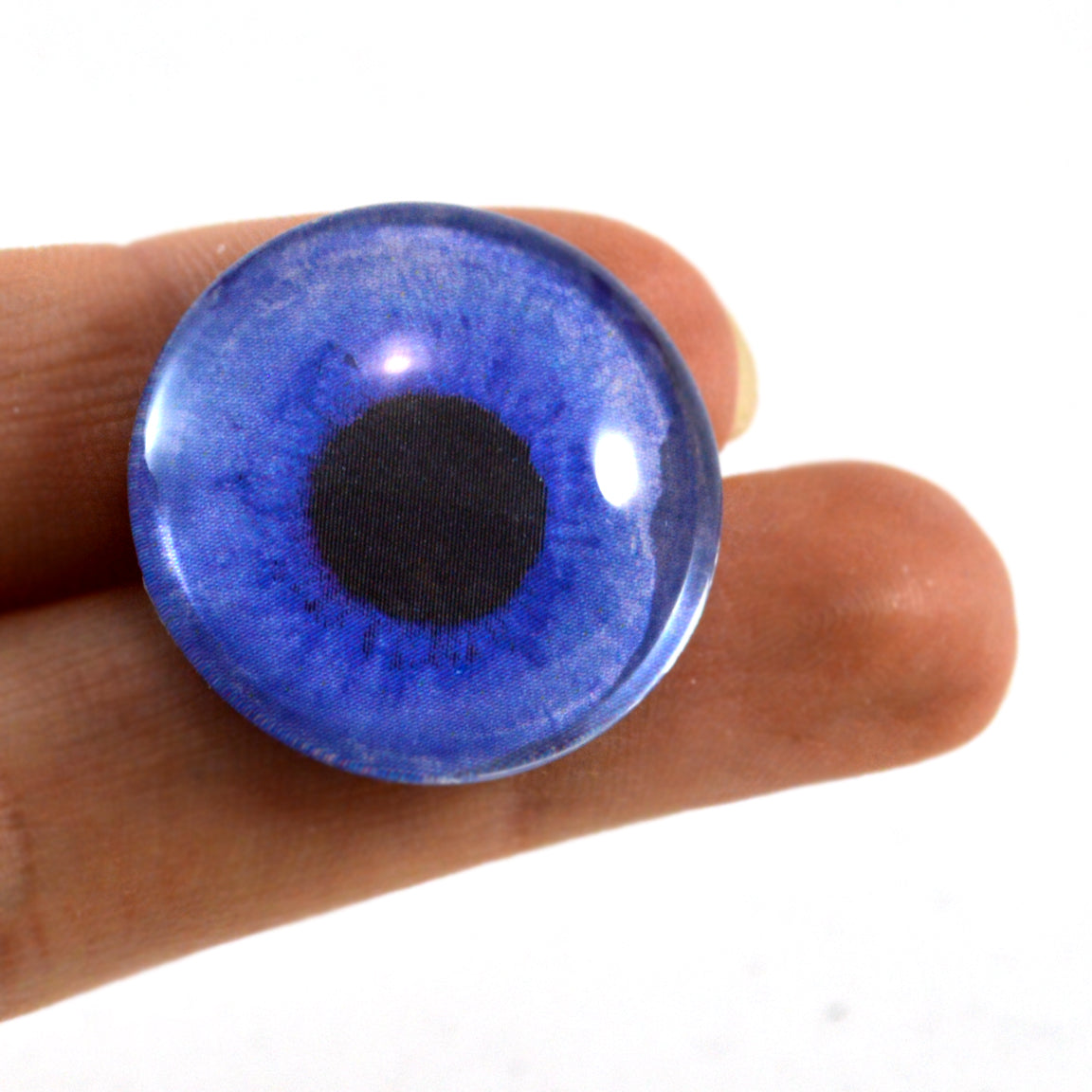 Blue Violet Zombie Glass Eyes – Handmade Glass Eyes