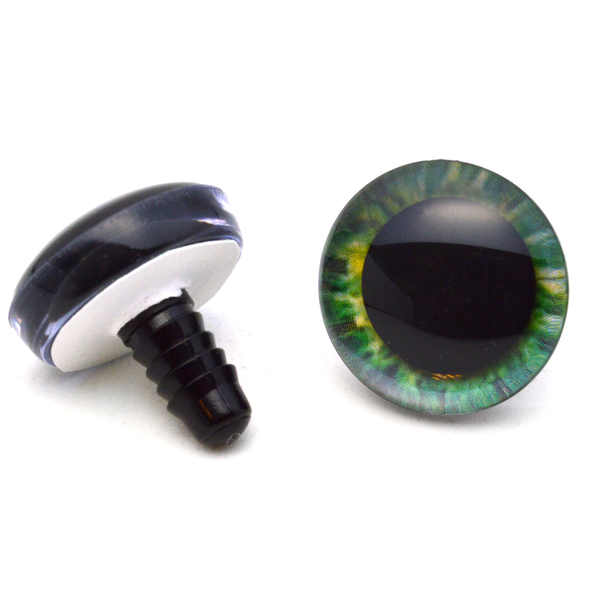 Bright Green Steampunk Human Plastic Safety Eyes – Handmade Glass Eyes