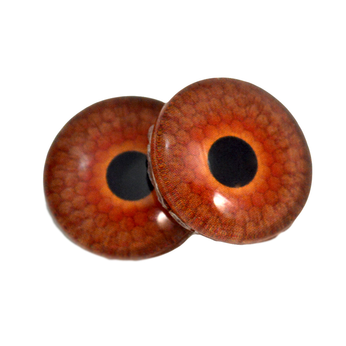 Deep Amber Honeycomb Glass Eyes – Handmade Glass Eyes