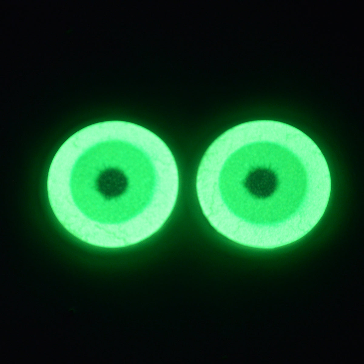 30mm Glow in the Dark Green Ghost Glass Eyes – Handmade Glass Eyes