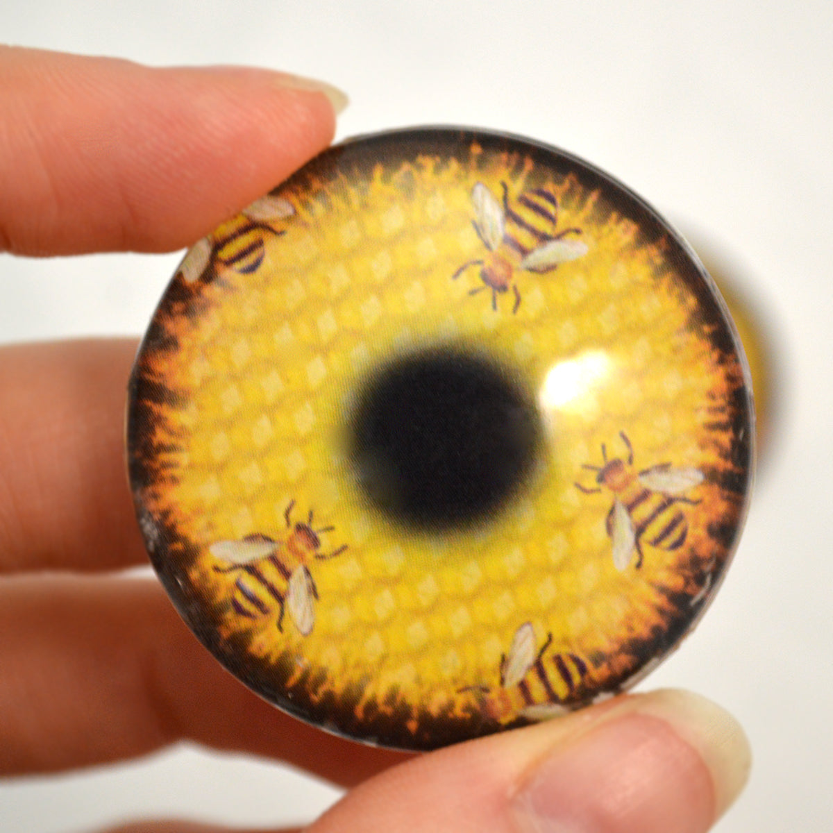 Honeycomb Bees Glass Eyes – Handmade Glass Eyes