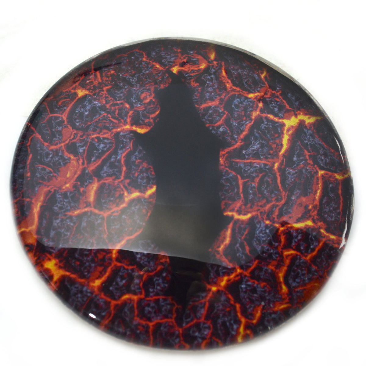 Large 78mm Lava Dragon Glass Eyes – Handmade Glass Eyes