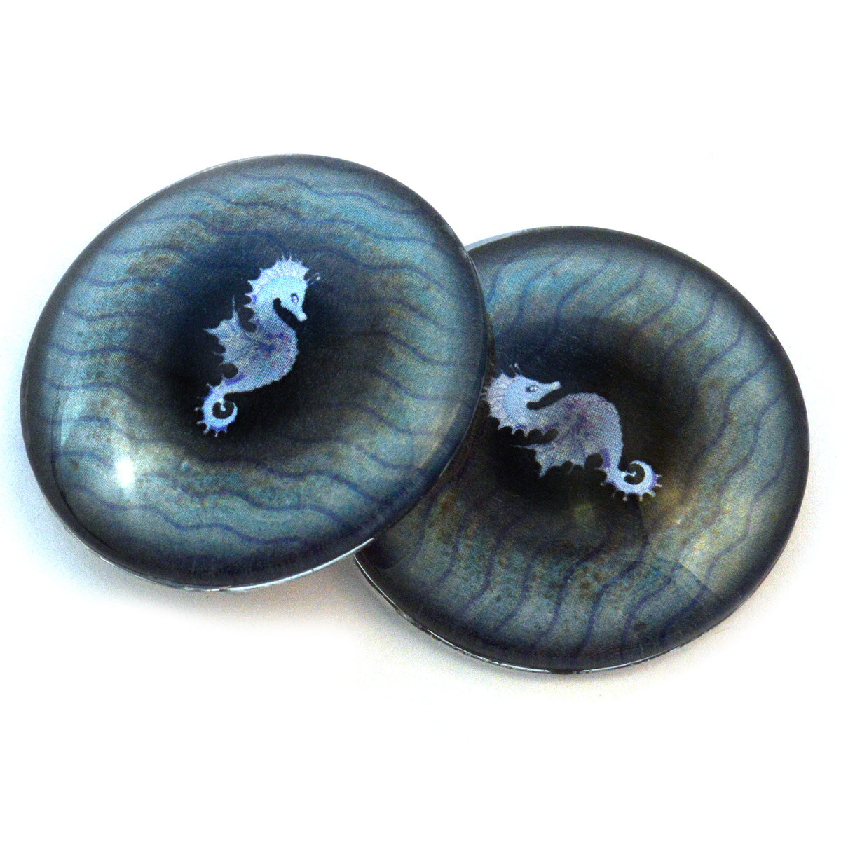 Ocean Princess Seahorse Glass Eyes – Handmade Glass Eyes