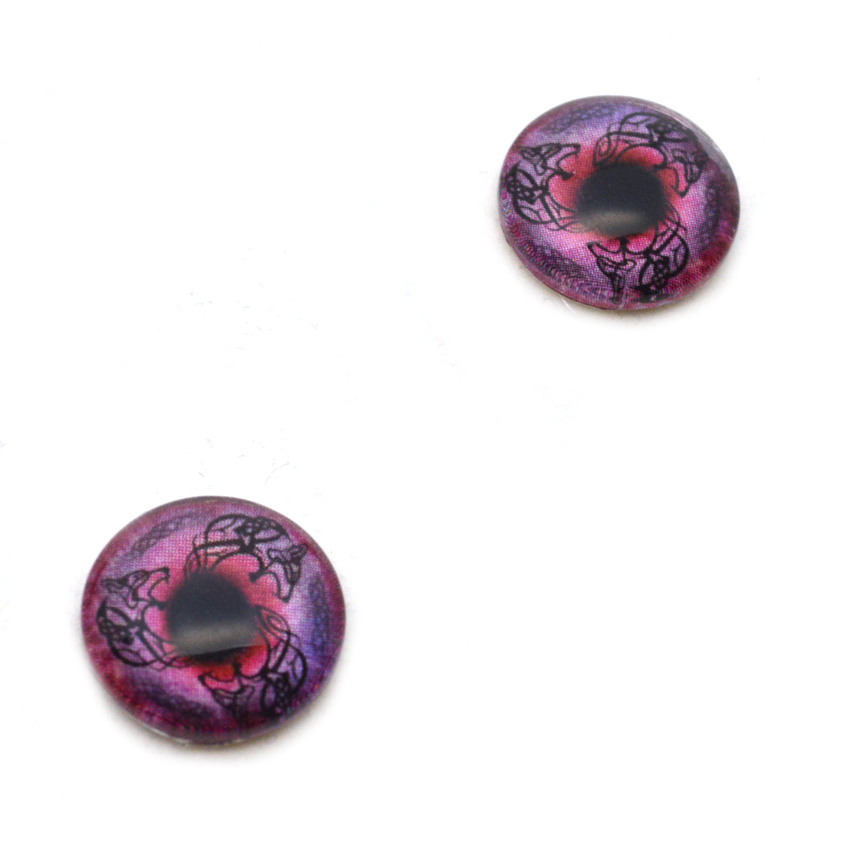 Red Viking Wolf Celtic Glass Fenrir Eyes – Handmade Glass Eyes