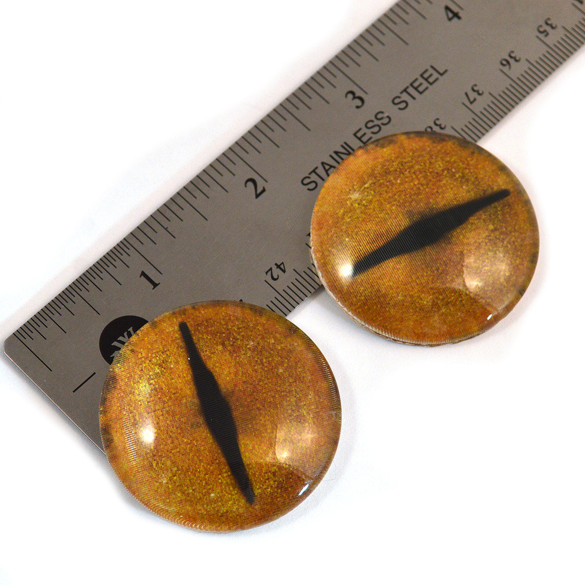 Shimmering Golden Animated Dragon Glass Eyes – Handmade Glass Eyes