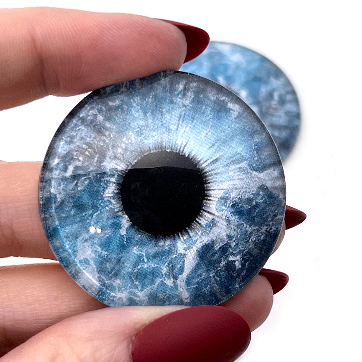 Blue Ocean Water Glass Eyes – Handmade Glass Eyes
